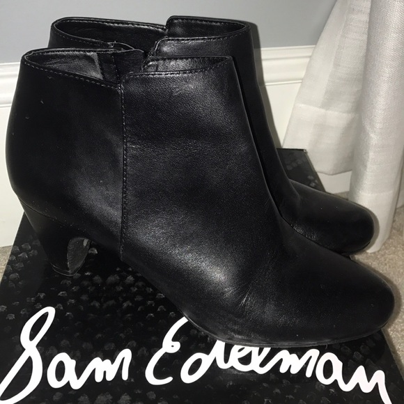 Sam Edelman | Shoes | Meredith Sam Edelman Black Booties | Poshmark